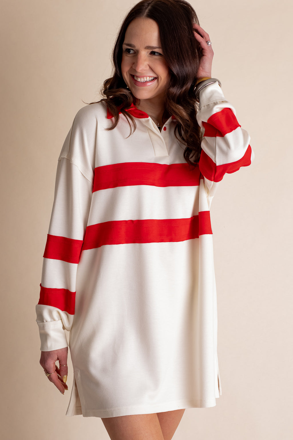 Eastside Sips Collared Scuba Dress *Final Sale* – Nellie Mae Boutique